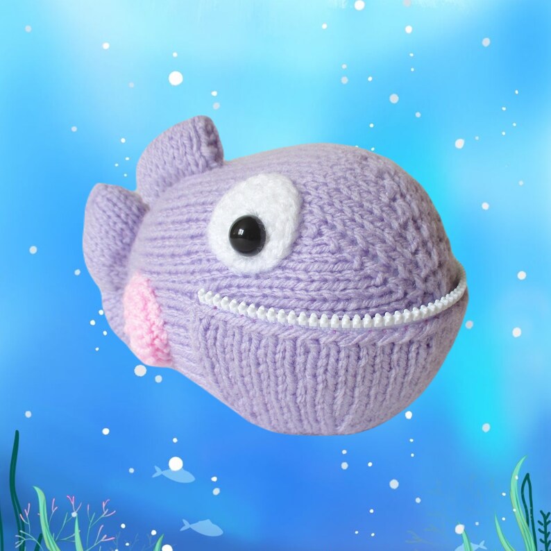 Piranha Toy Fish Knitting Pattern - Etsy