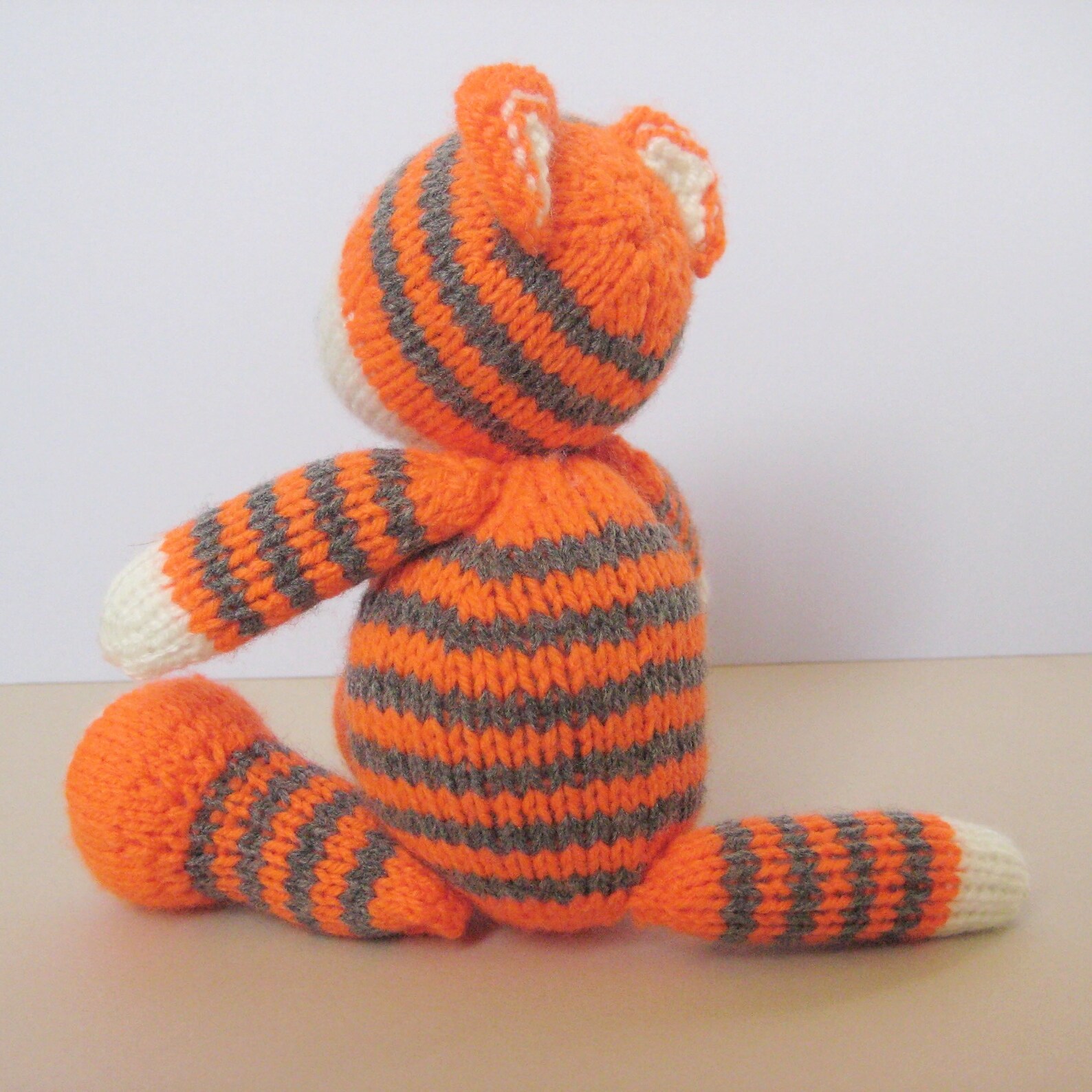 Toby the Tiger Toy Knitting Pattern - Etsy