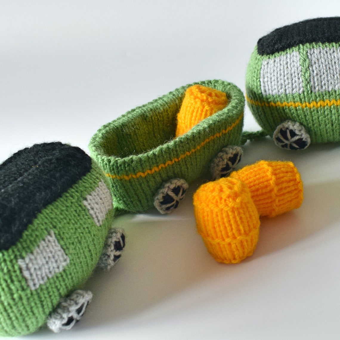 Toy Train Set Knitting Pattern | Etsy