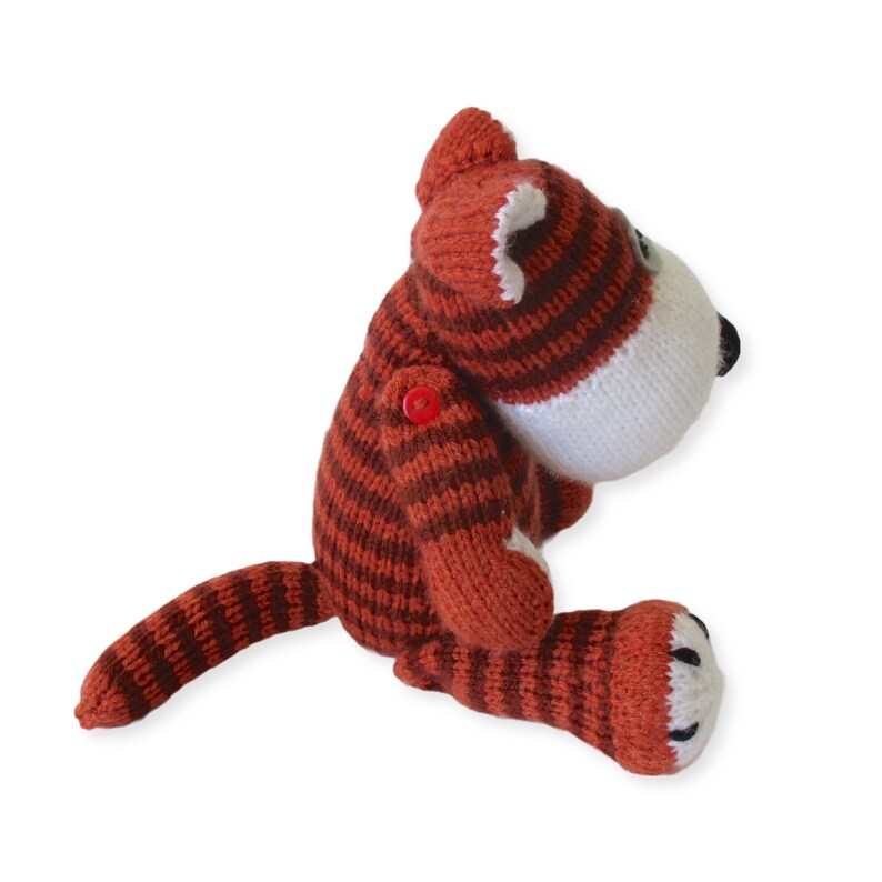 Carlton the Tiger Toy Knitting Pattern - Etsy