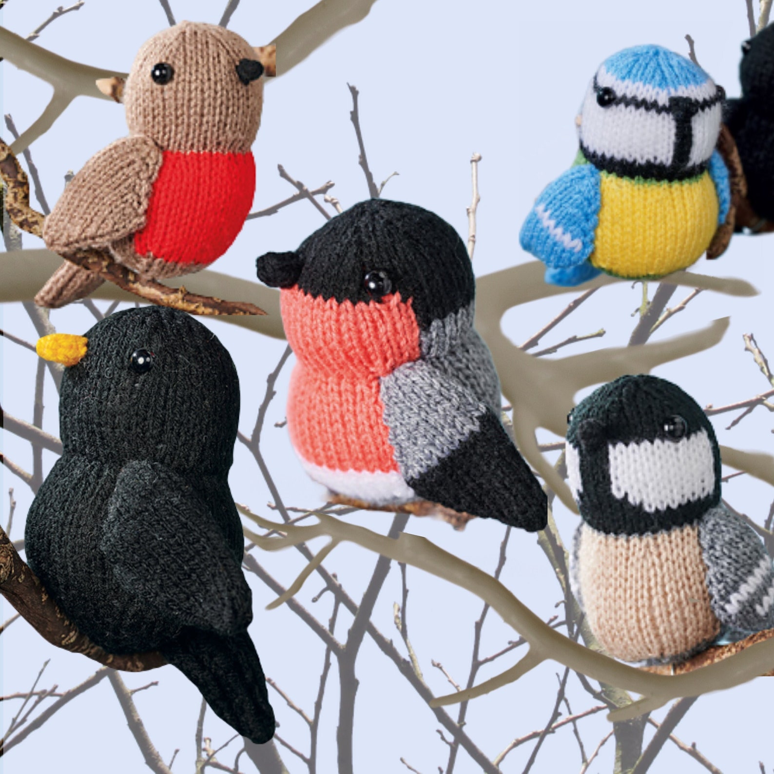 British Birds Toy Knitting Patterns - Etsy
