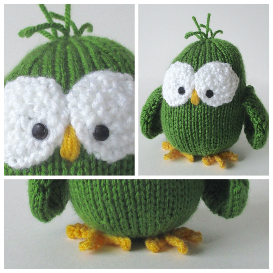 Allsorts Owl Toy Knitting Patterns - Etsy