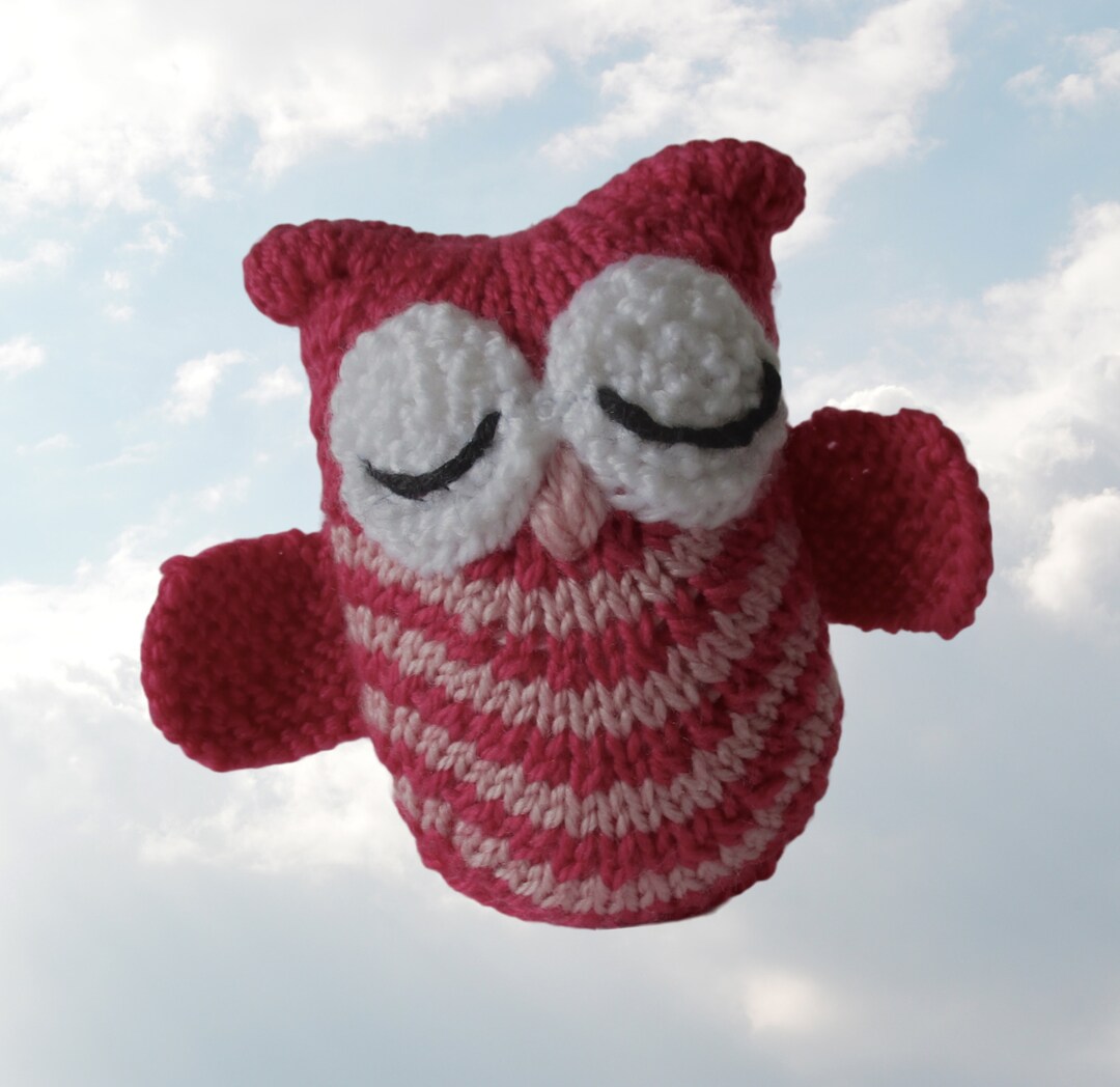Olive the Owl Toy Knitting Patterns - Etsy