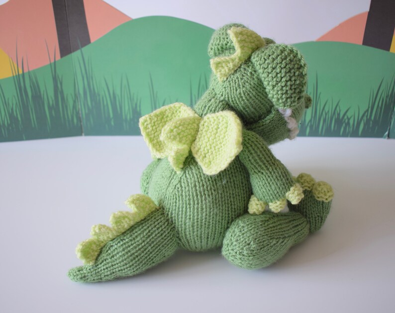 Griff the Dragon toy knitting pattern | Etsy