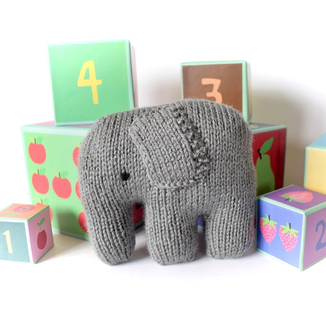 Linus the Elephant Toy Knitting Patterns - Etsy