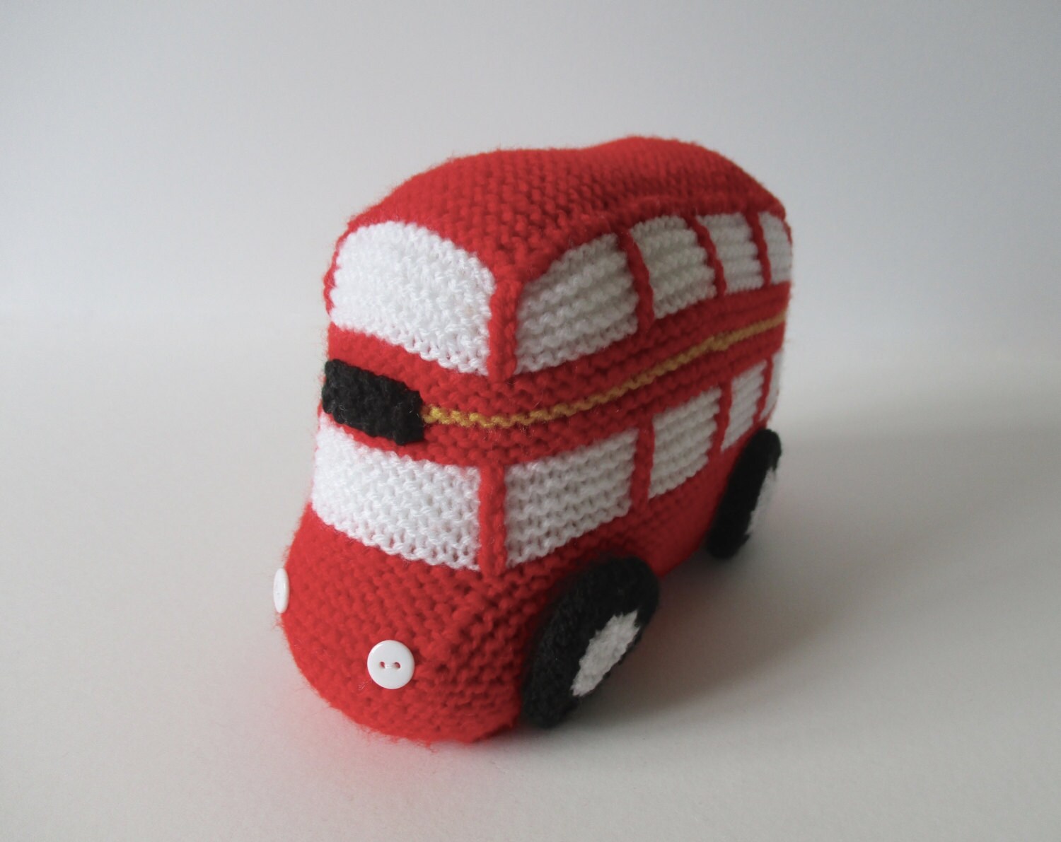 London Bus toy knitting pattern | Etsy