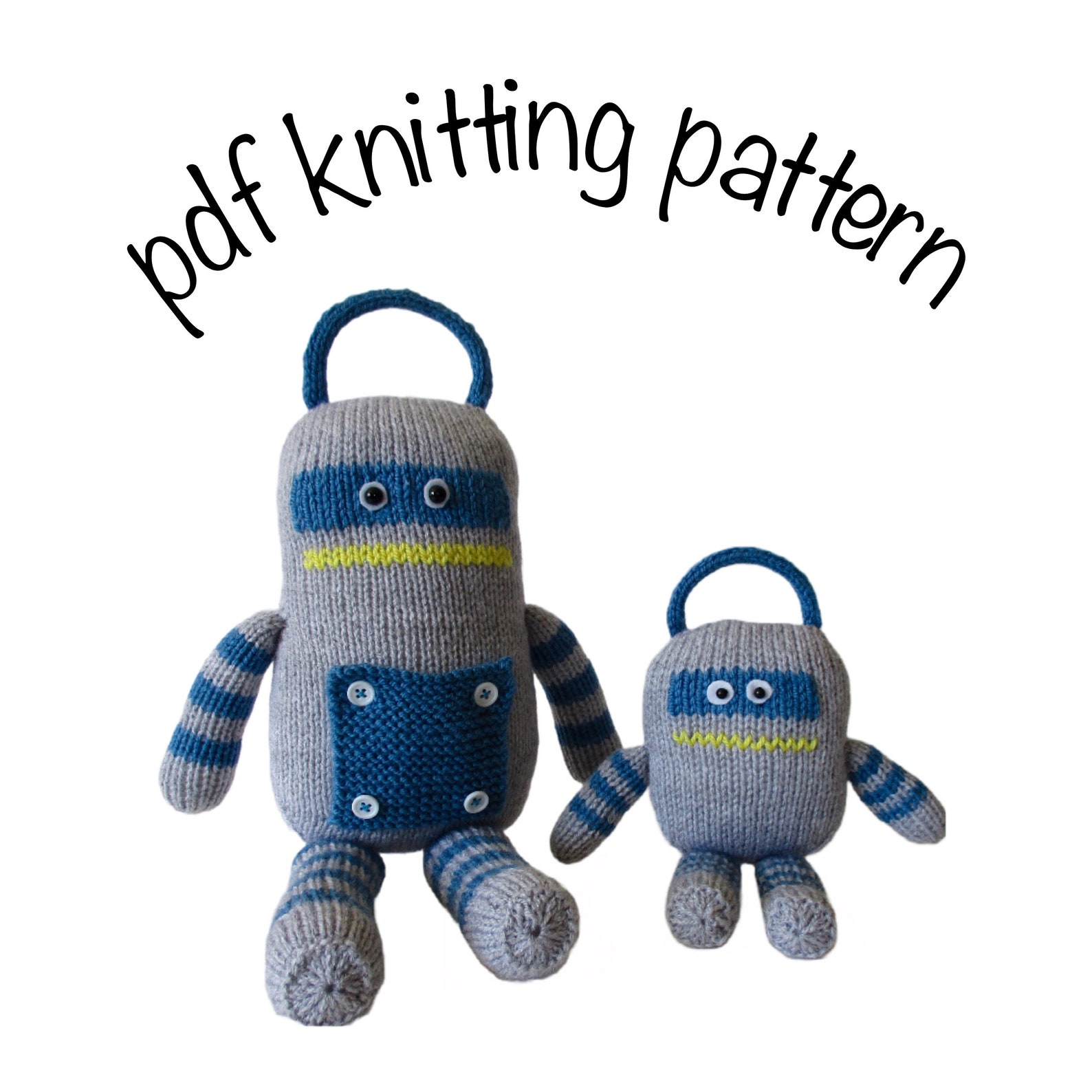 Robots Toy Knitting Patterns - Etsy