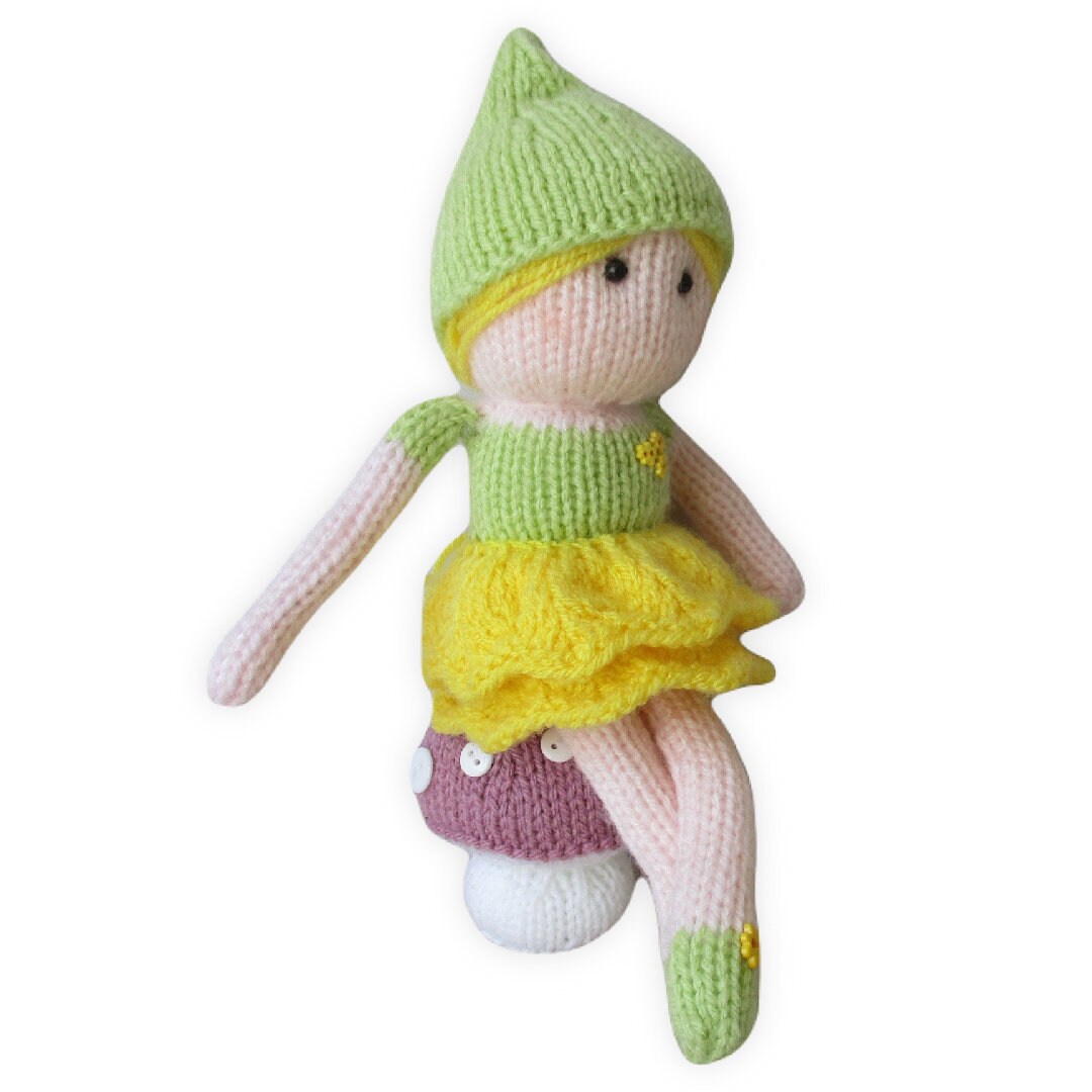 Buttercup Fairy Toy Doll Knitting Patterns - Etsy UK
