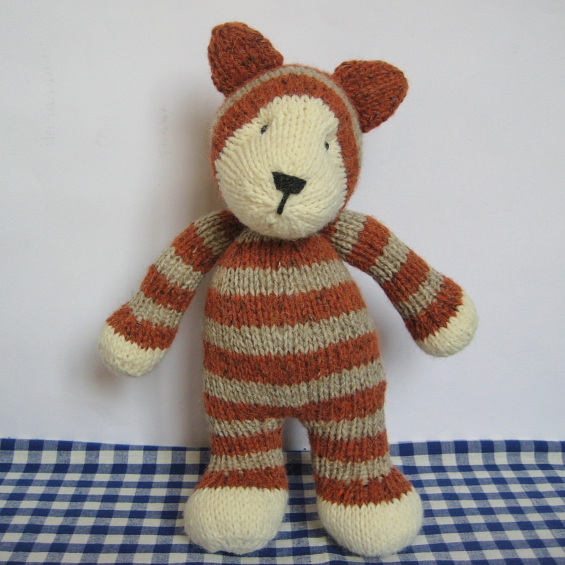Tabby Cat Toy Knitting Pattern - Etsy