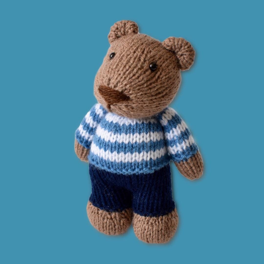Little Tommy Bear Toy Knitting Patterns - Etsy