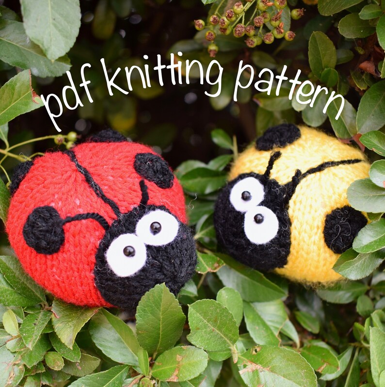 Spots the Ladybird Toy Knitting Pattern - Etsy
