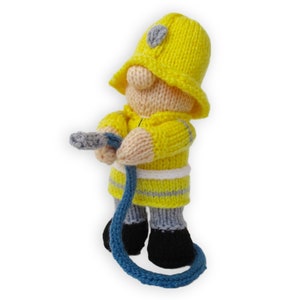 Fireman Fred Doll Knitting Pattern - Etsy