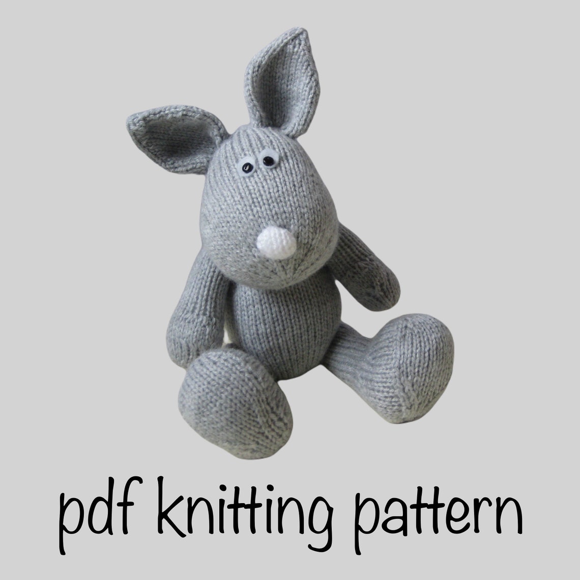 Henry Rabbit Toy Knitting Patterns - Etsy