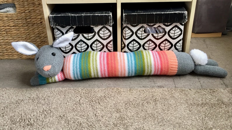 Bunny Draught Excluder Toy Knitting Pattern - Etsy