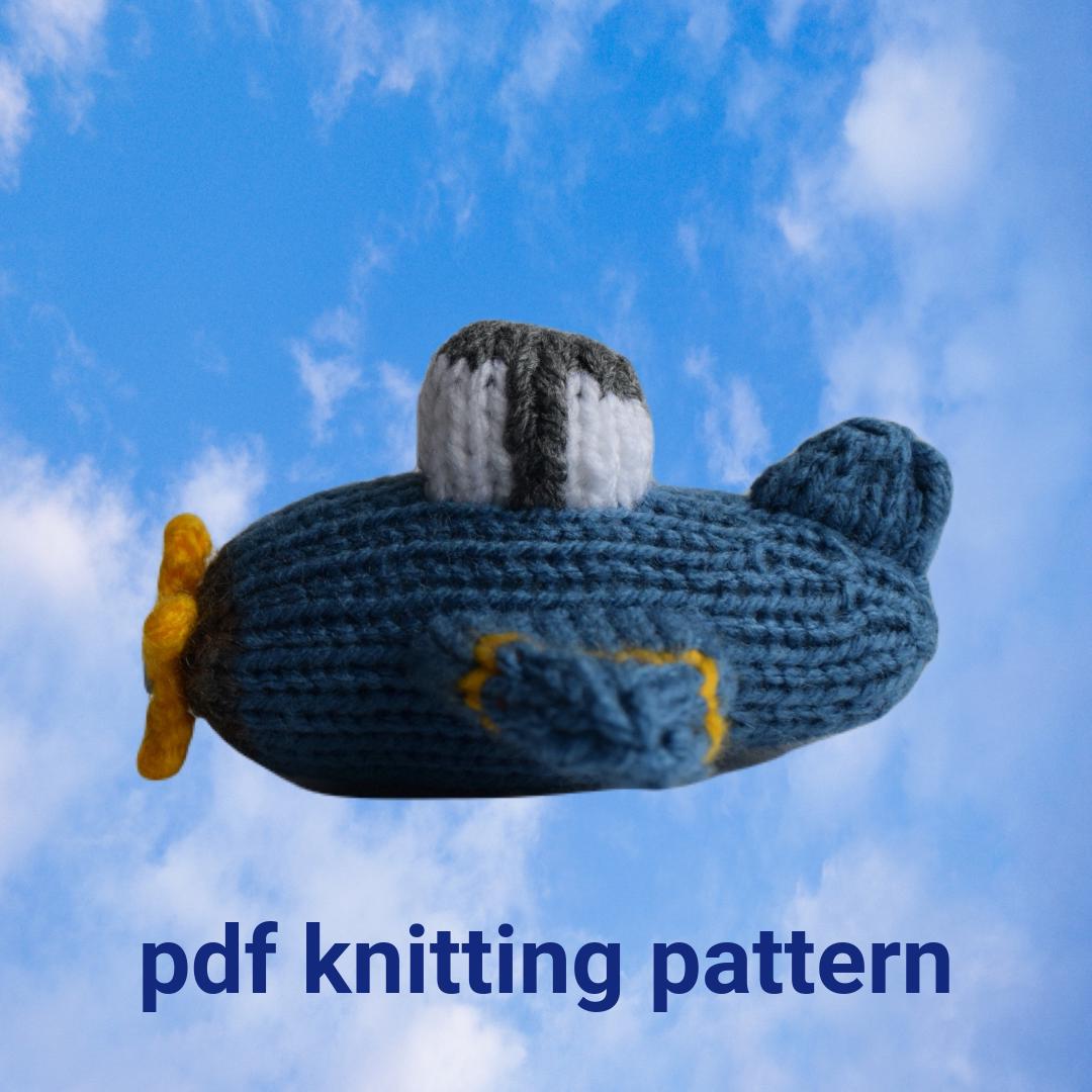 Dinky Plane Toy Knitting Pattern - Etsy