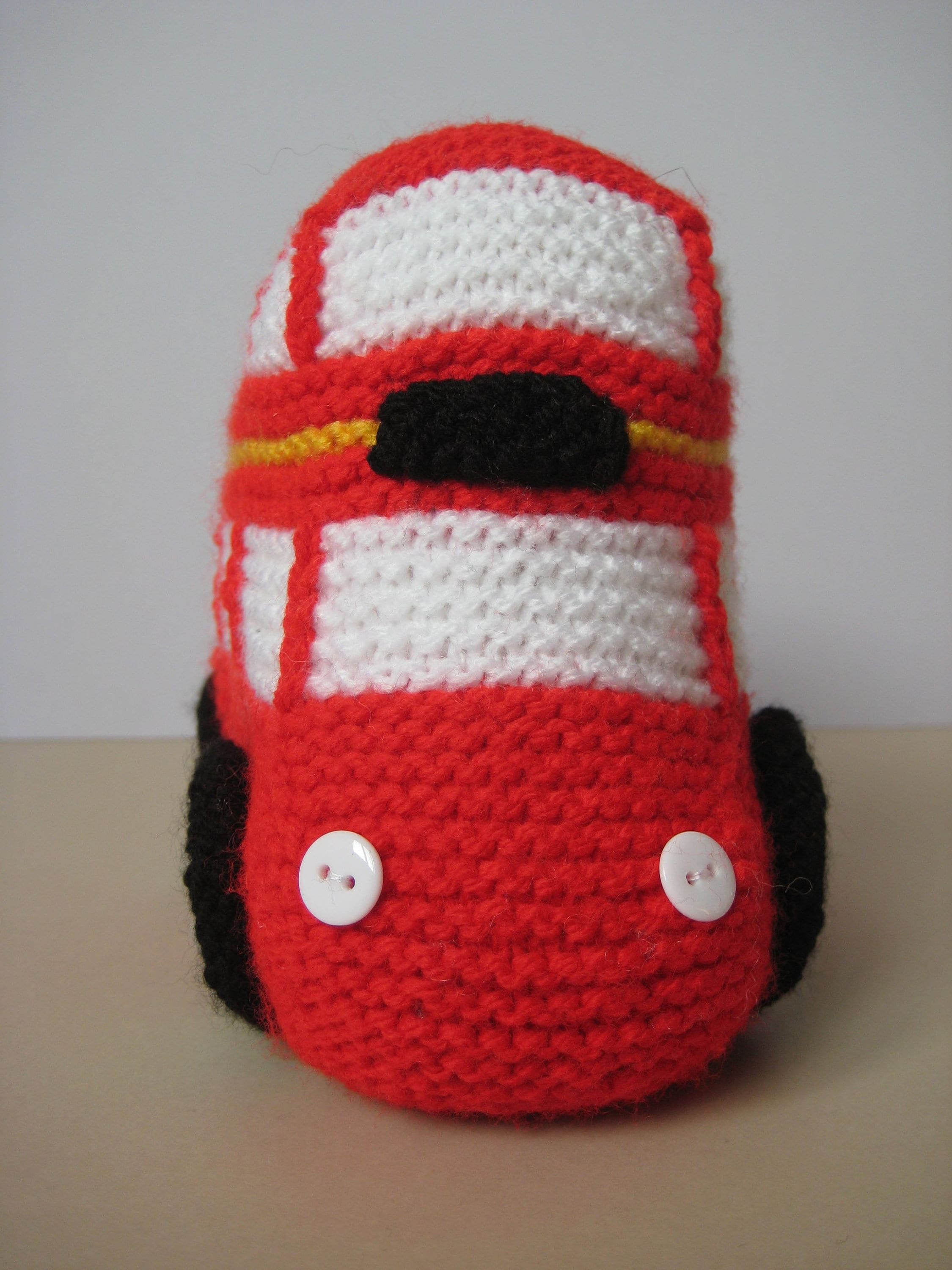London Bus Toy Knitting Pattern | Etsy