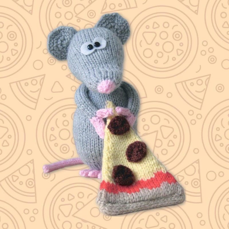 Pizza Knitting Pattern - Etsy
