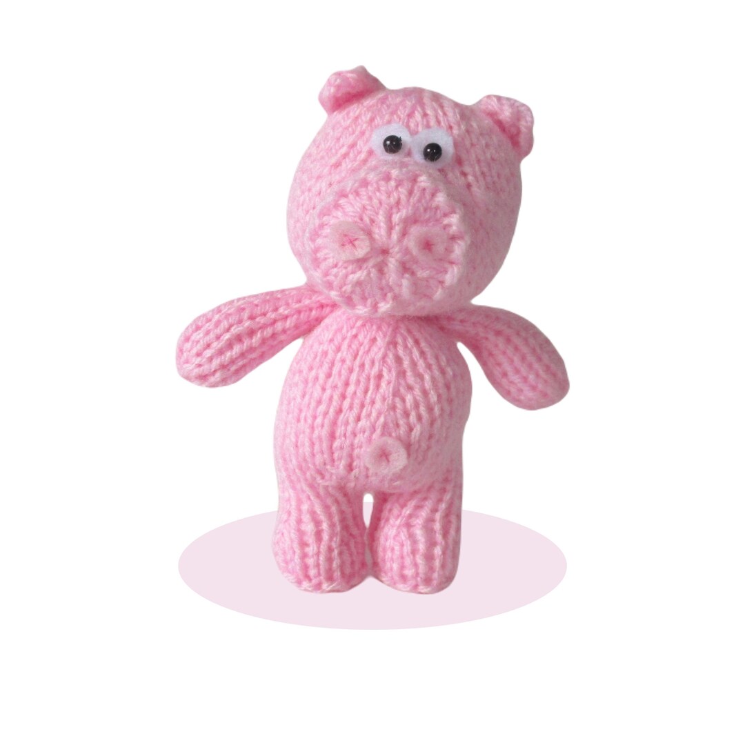 Pipsqueak the Pig Toy Knitting Pattern - Etsy