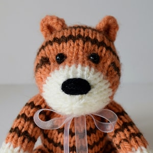 Tickles the Tiger Toy Knitting Pattern - Etsy