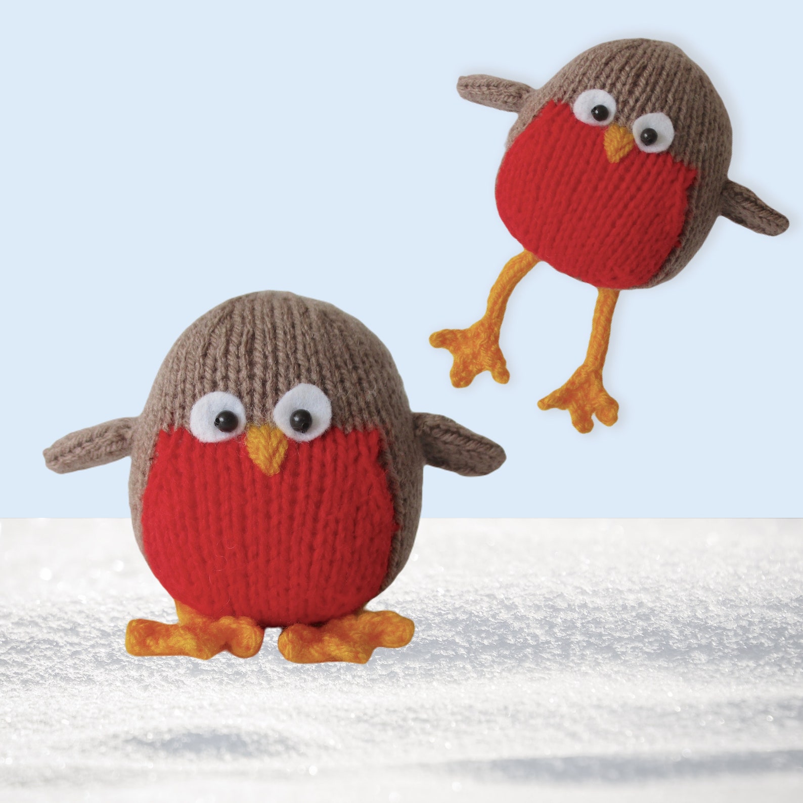 Jolly Robin Toy Knitting Pattern - Etsy