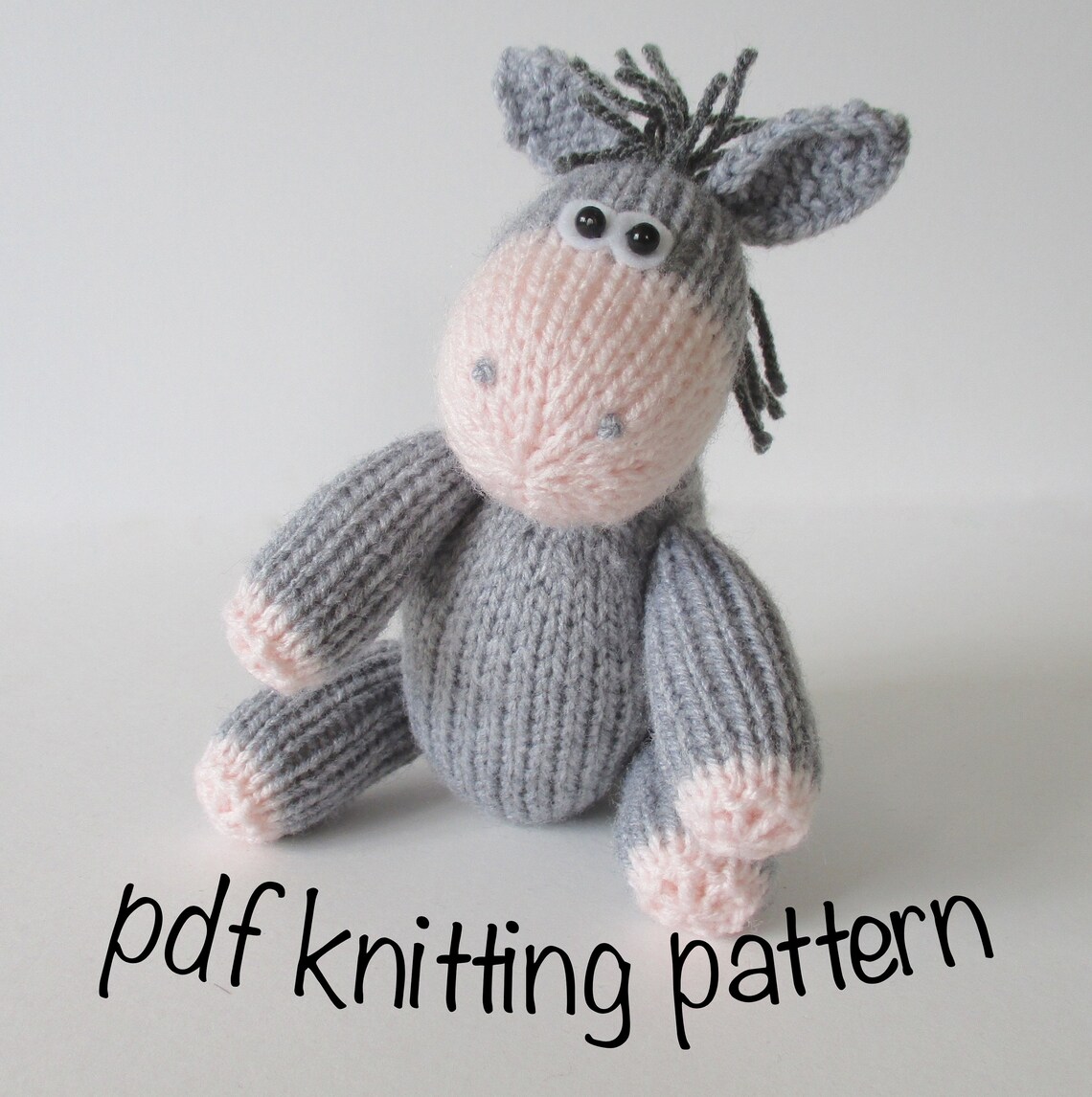Bobbin the Donkey Toy Knitting Patterns - Etsy