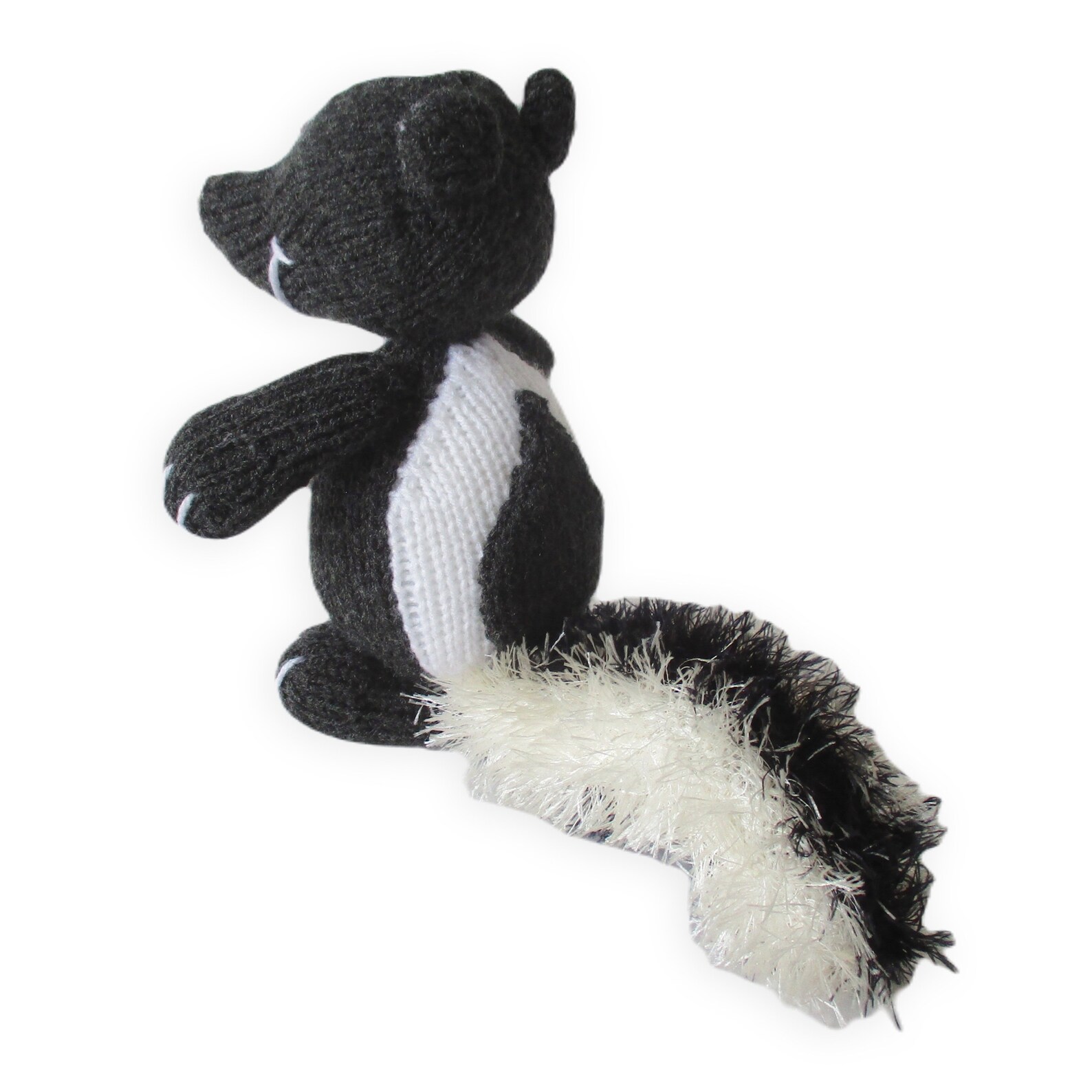 Cyril the Skunk Toy Knitting Patterns - Etsy