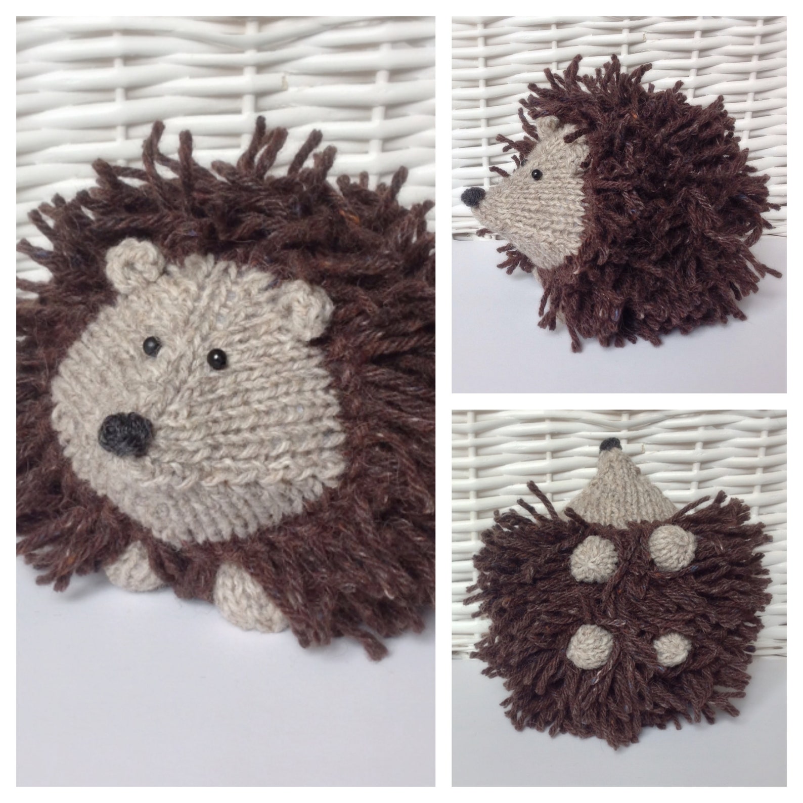 Tweedy Hedgehog Toy Knitting Patterns - Etsy