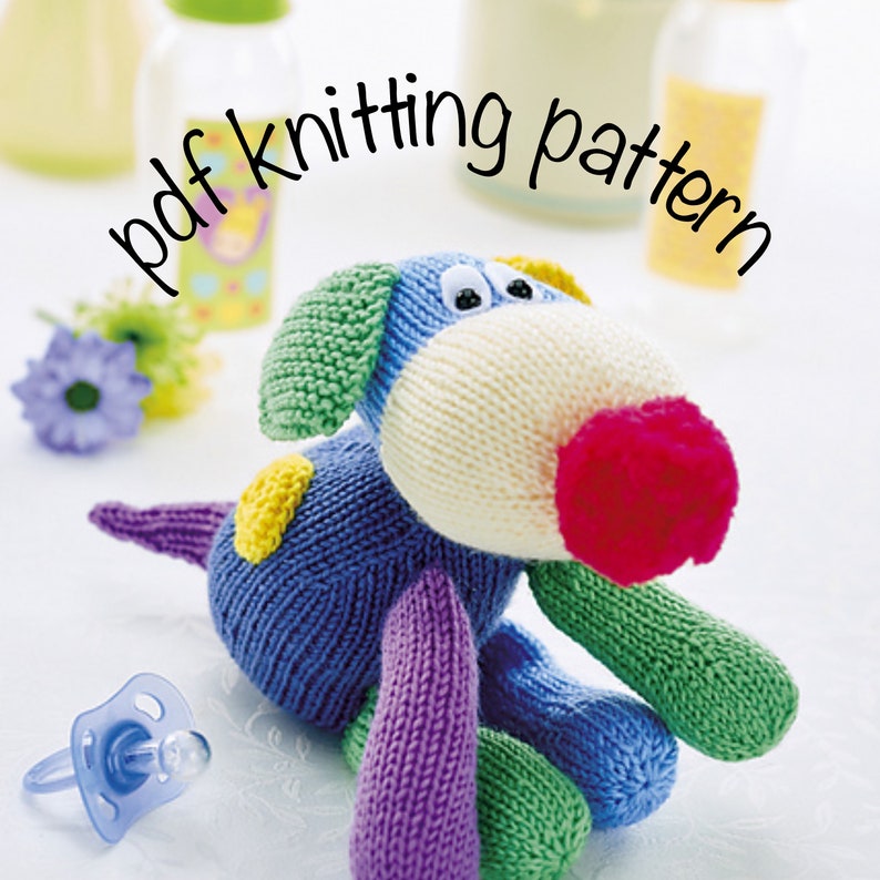 Patch the Puppy Knitting Pattern Pdf Digital Download - Etsy