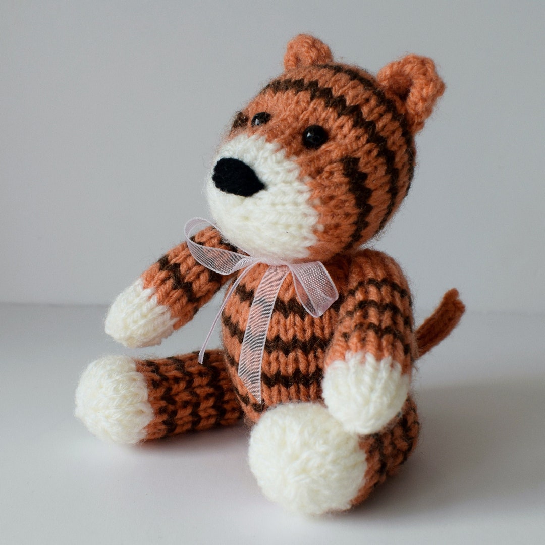 Tickles the Tiger Toy Knitting Pattern - Etsy