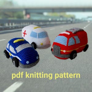 Emergency Vehicles Toy Knitting Patterns - Etsy