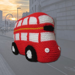 London Bus Toy Knitting Pattern - Etsy
