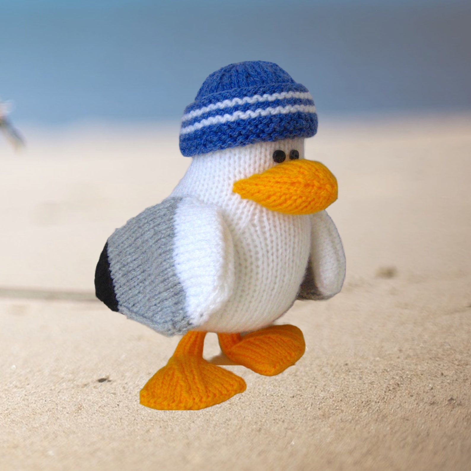 Sid the Seagull Toy Knitting Patterns - Etsy Canada