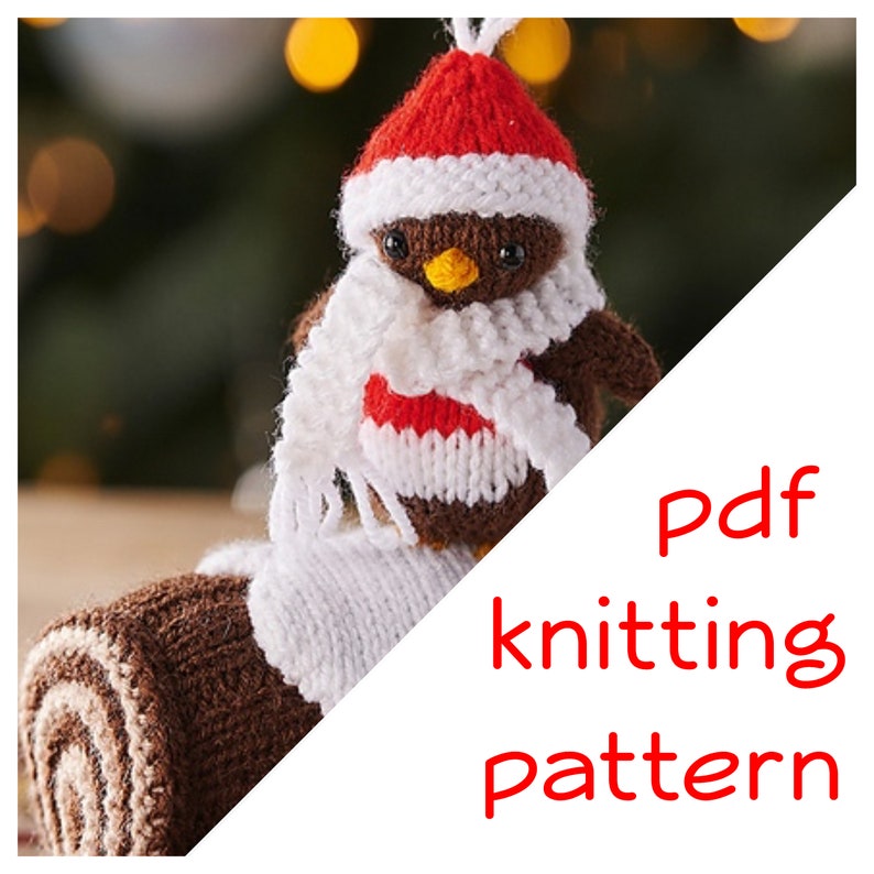 Yule Log Christmas Decoration Knitting Pattern | Etsy