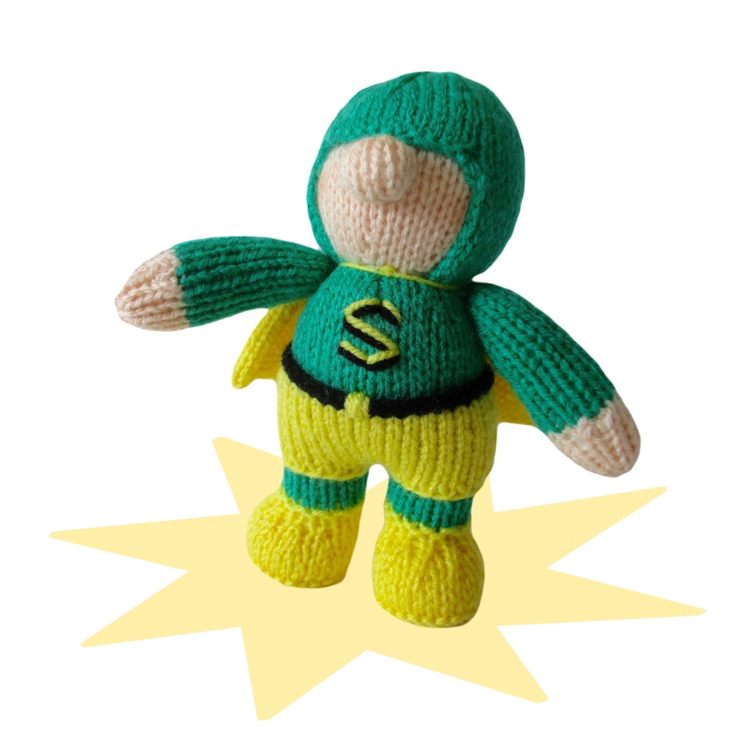 Captain Stitches Superhero Doll Knitting Pattern - Etsy
