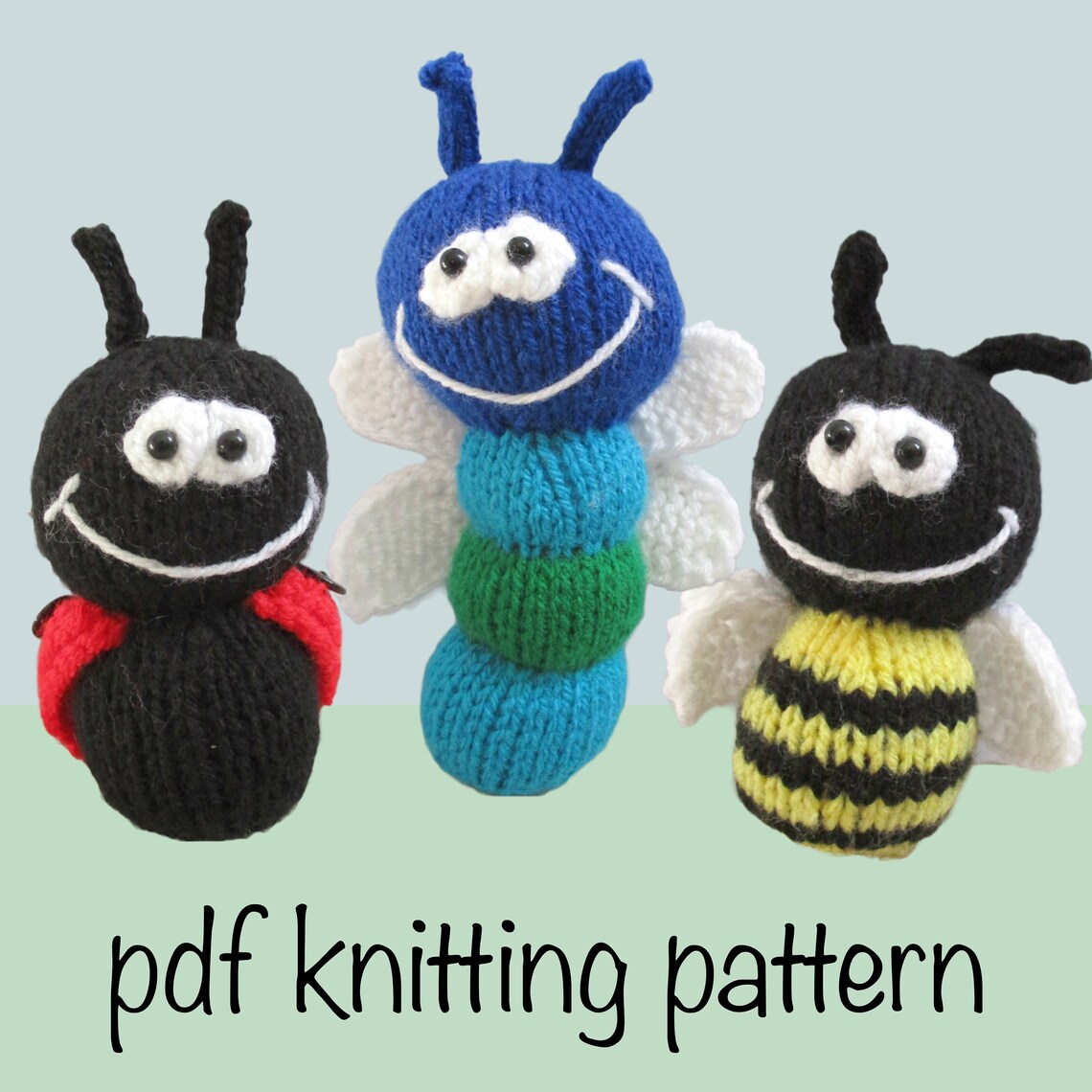 Dinky Bugs Toy Knitting Patterns - Etsy