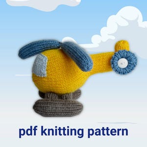 Helicopter Toy Knitting Pattern - Etsy