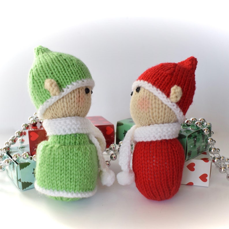 Twinkle and Sparky Elves Knitting Patterns - Etsy