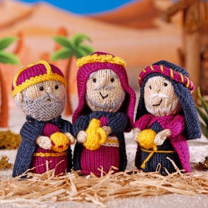 On a Starry Night Knitting Pattern - Nativity Dolls Set - PDF Download ...