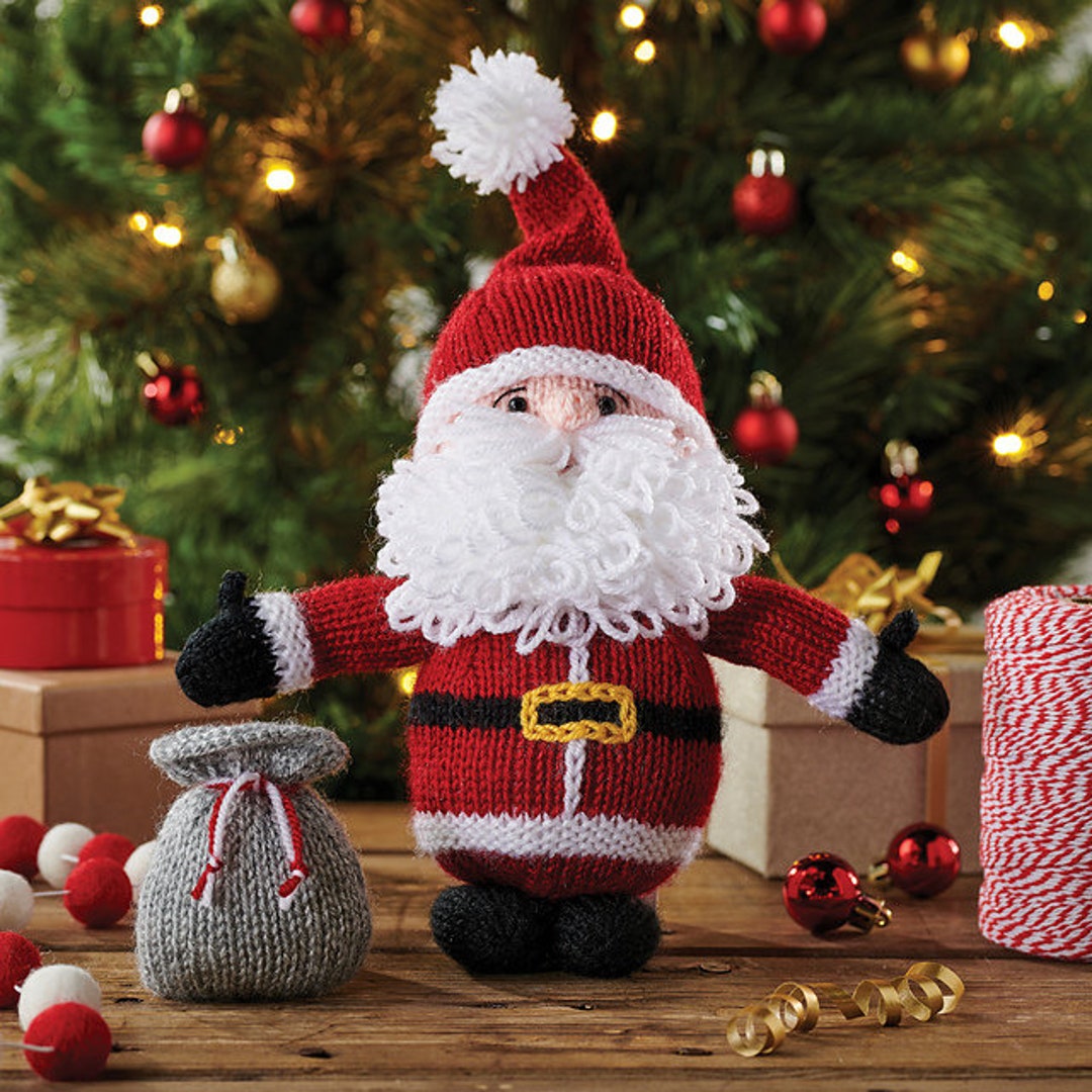 Cuddly Santa Toy Knitting Pattern - Etsy