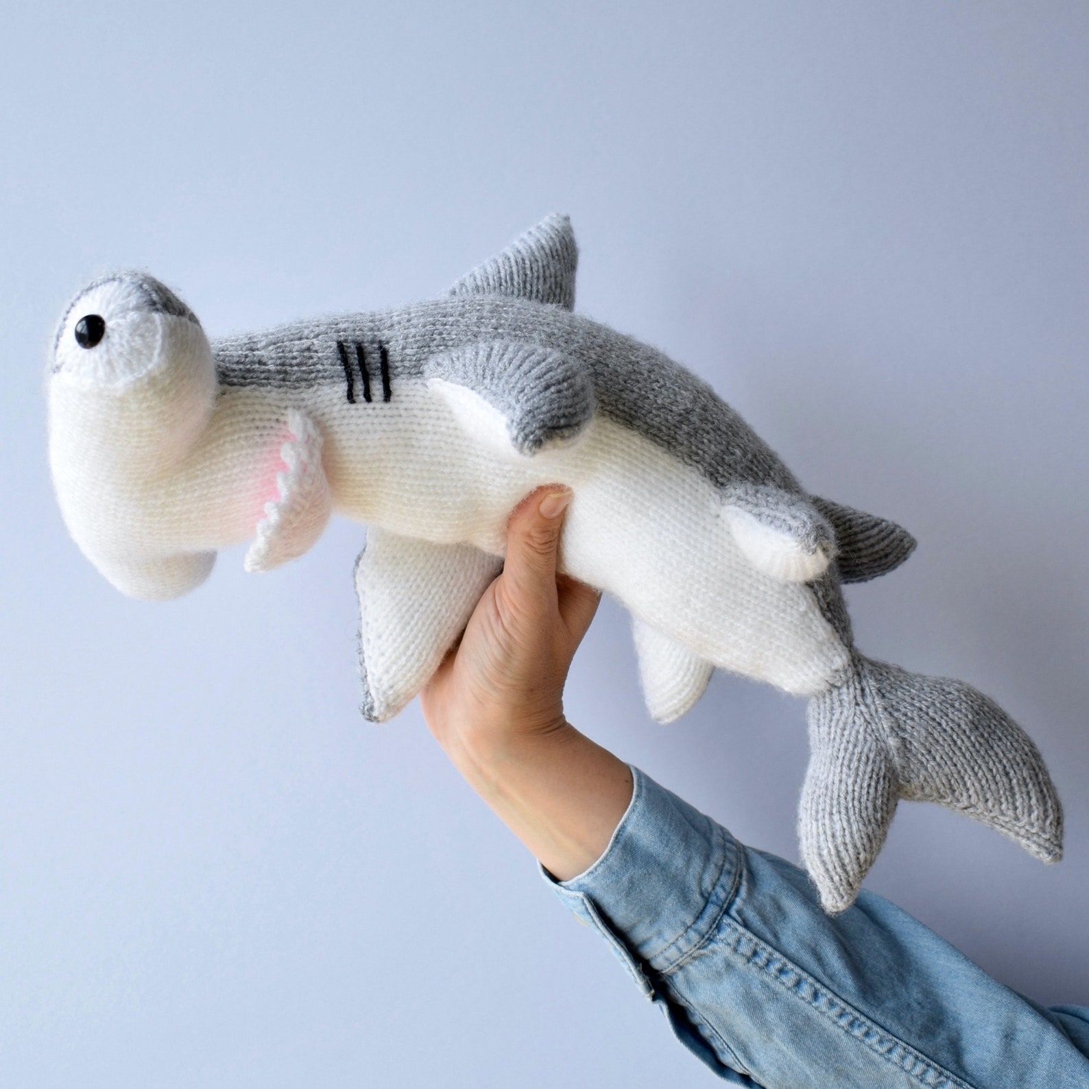 Hammerhead Shark Toy Knitting Patterns - Etsy
