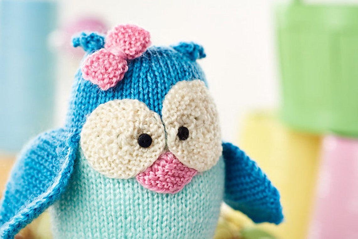 Owl Family toy knitting patterns | Etsy