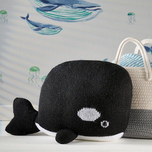 Whale Cushion Knitting Pattern - Etsy