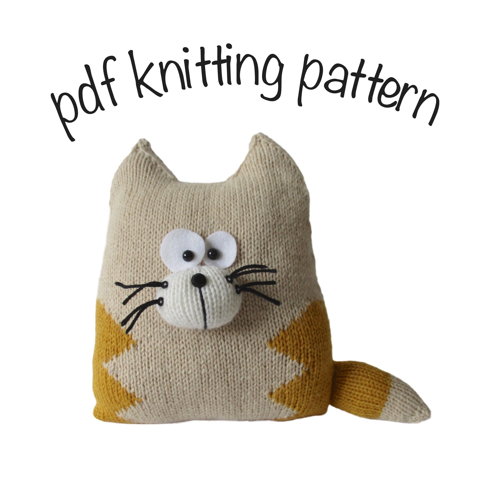 Cat Cushion Knitting Patterns - Etsy