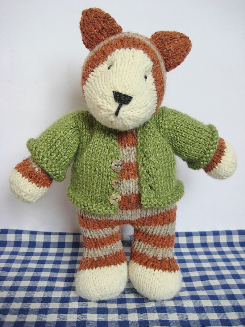Tabby Cat Toy Knitting Pattern - Etsy