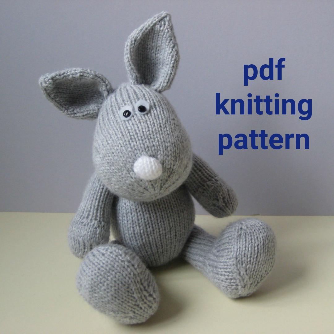 Henry Rabbit Toy Knitting Patterns - Etsy