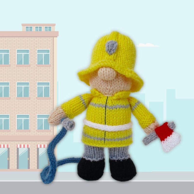 Crochet Fireman Pattern - Etsy