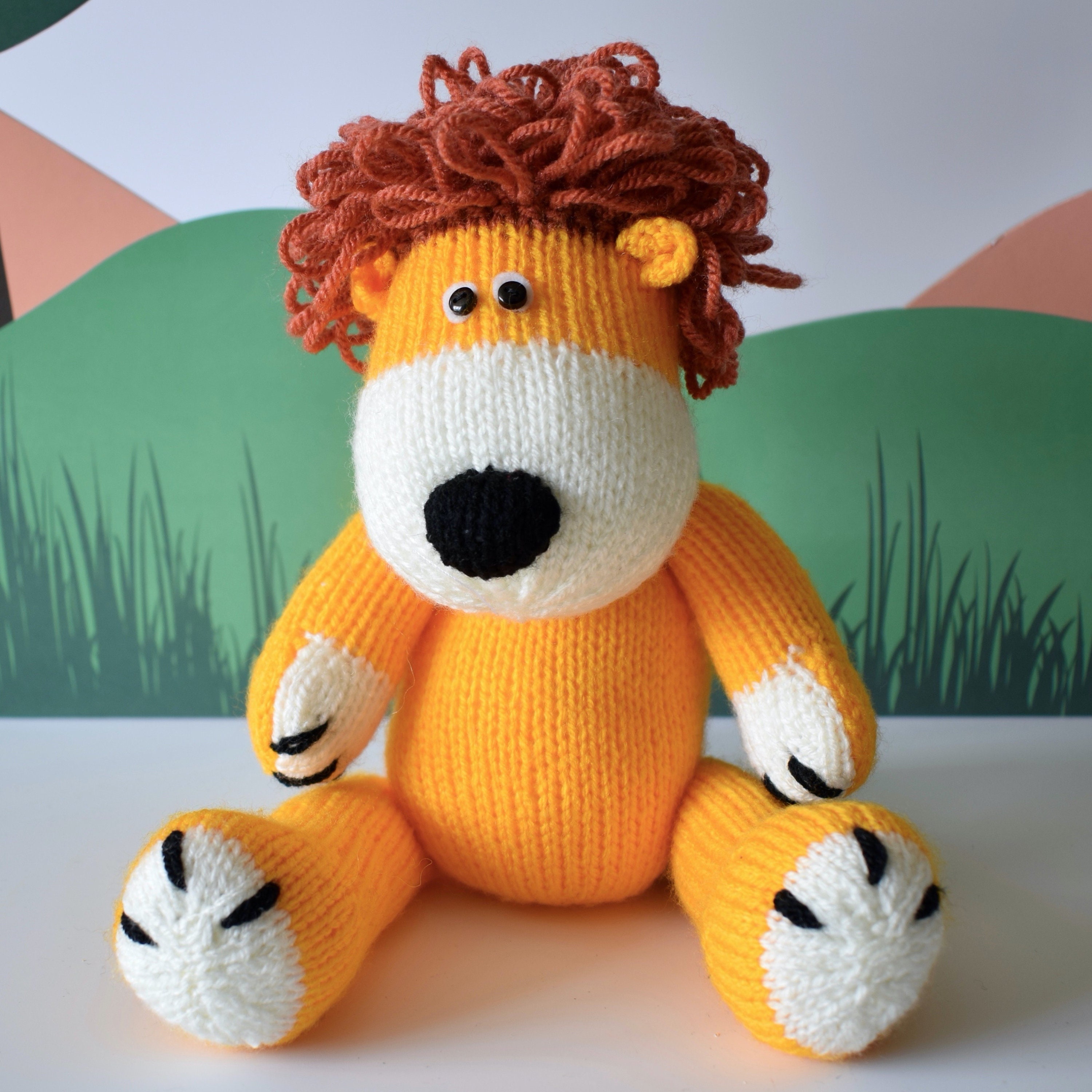Samson the Lion Toy Knitting Pattern - Etsy