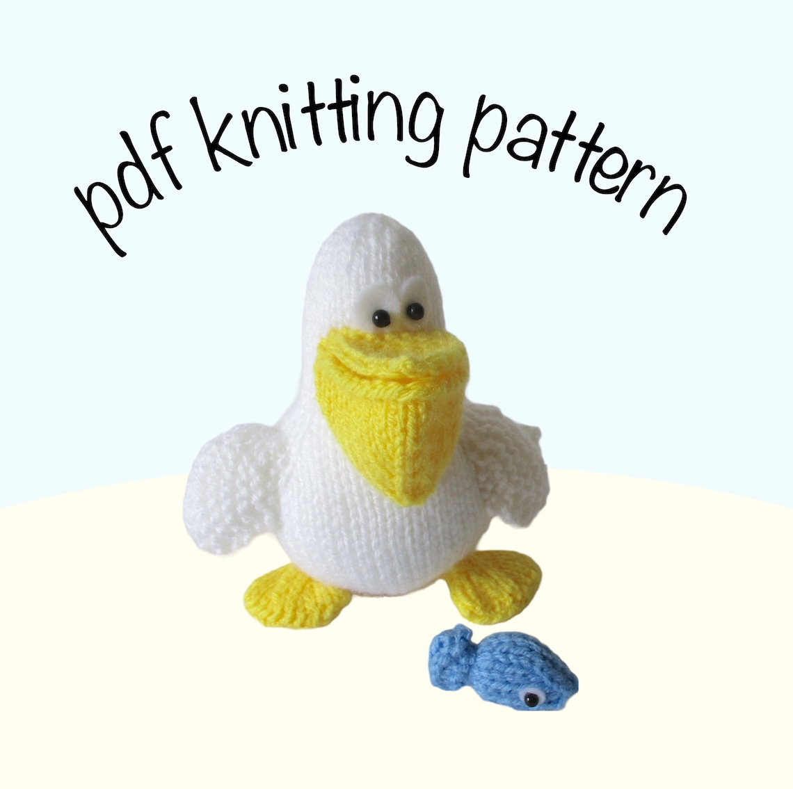 Percy the Pelican Toy Knitting Patterns - Etsy UK