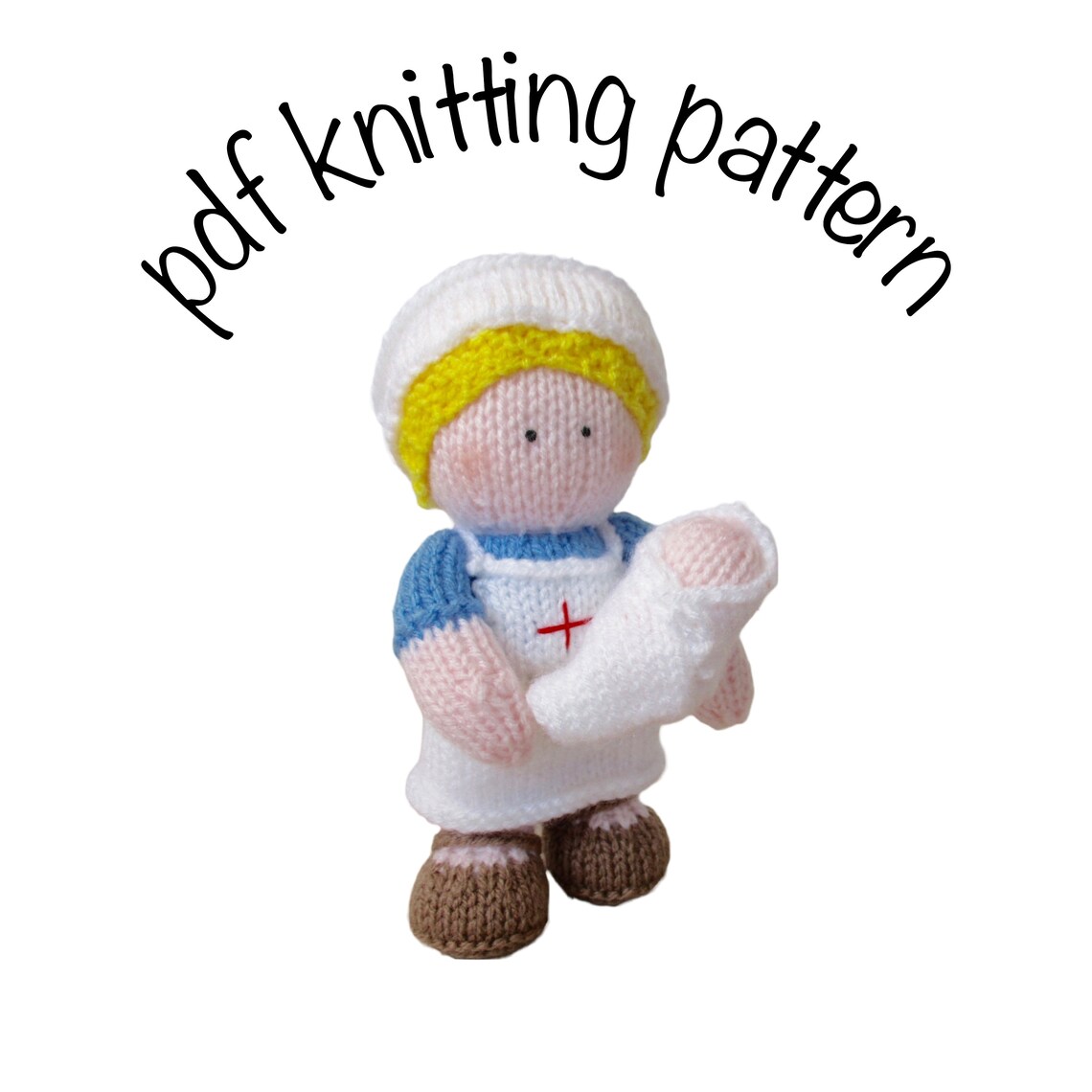 Nurse Wendy Doll Knitting Pattern - Etsy