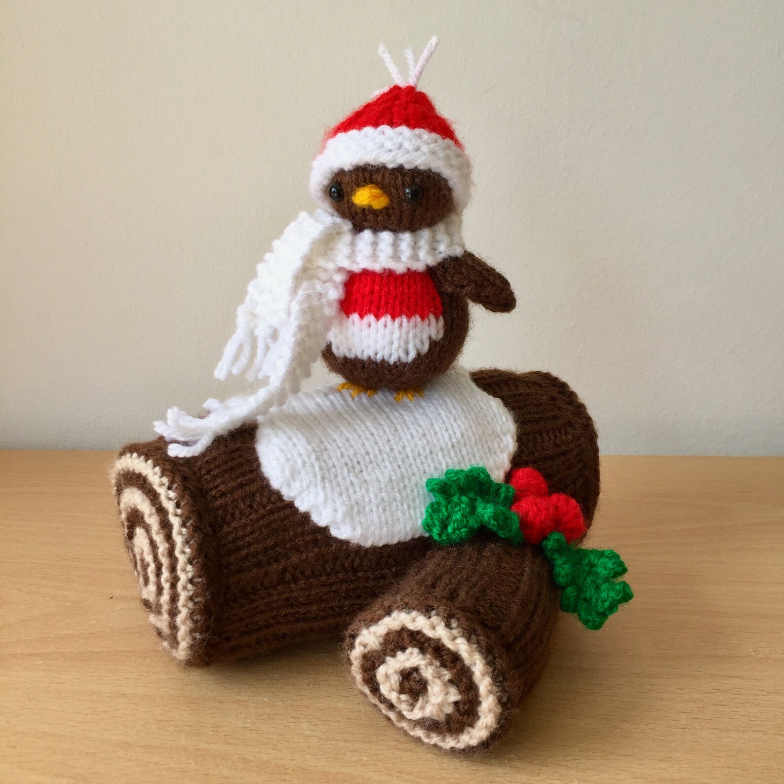 Yule Log Christmas Decoration Knitting Pattern | Etsy